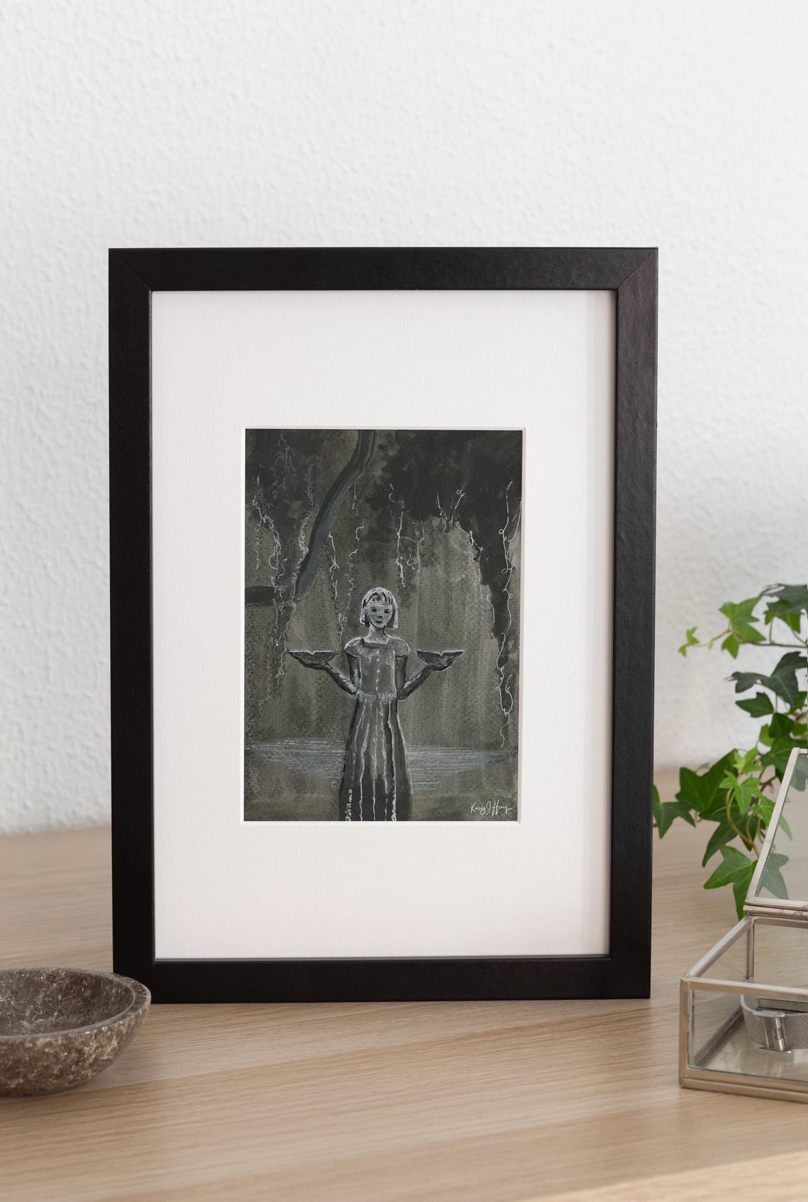 Bird Girl "little Wendy" Statue Savannah Georgia Art Print - Etsy