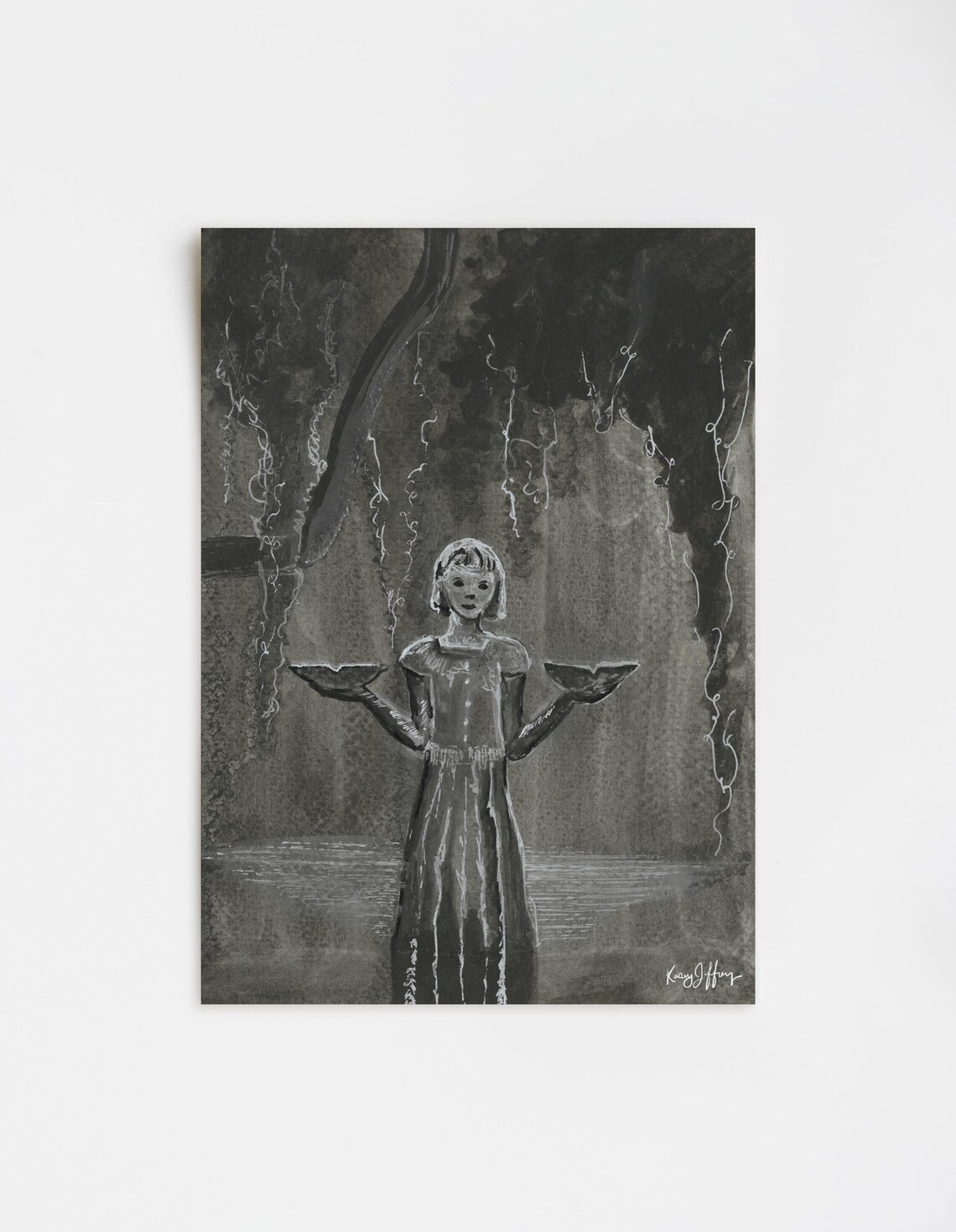 Bird Girl "little Wendy" Statue Savannah Georgia Art Print - Etsy
