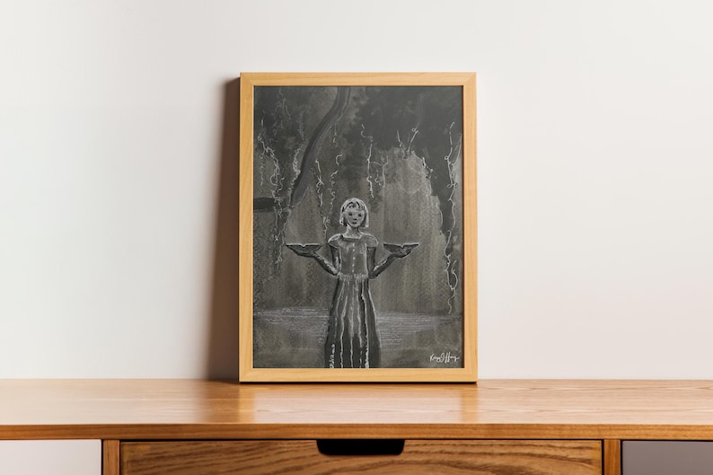 Bird Girl "little Wendy" Statue Savannah Georgia Art Print - Etsy