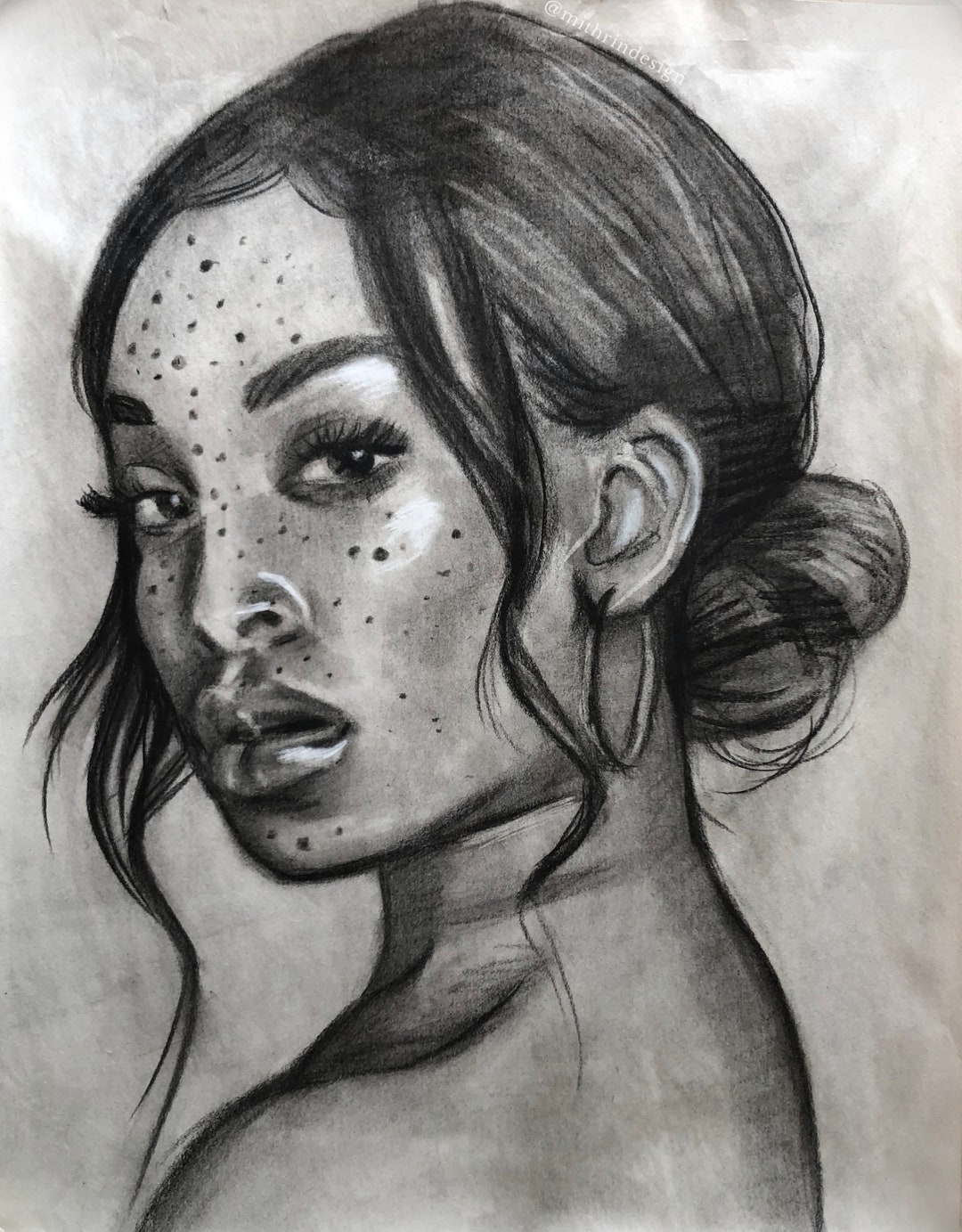 A Knowing Look Original Drawing - Etsy