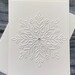 Beautiful Snowflake Cards, Set of 4, White Embossed Christmas Cards ...