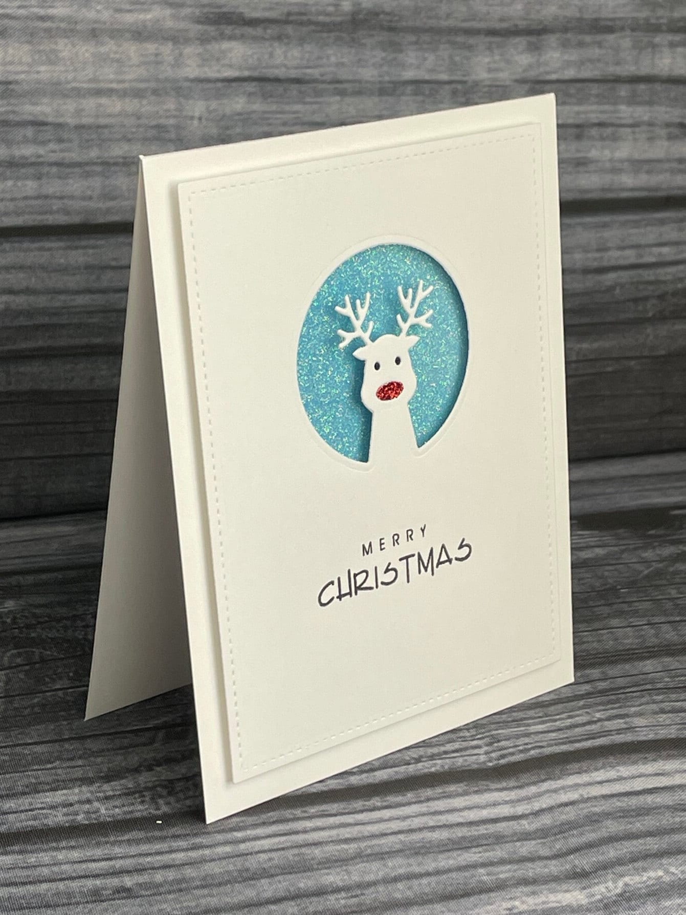 Reindeer Card, Christmas Card, Holiday Card, Note Card, Merry Christmas ...
