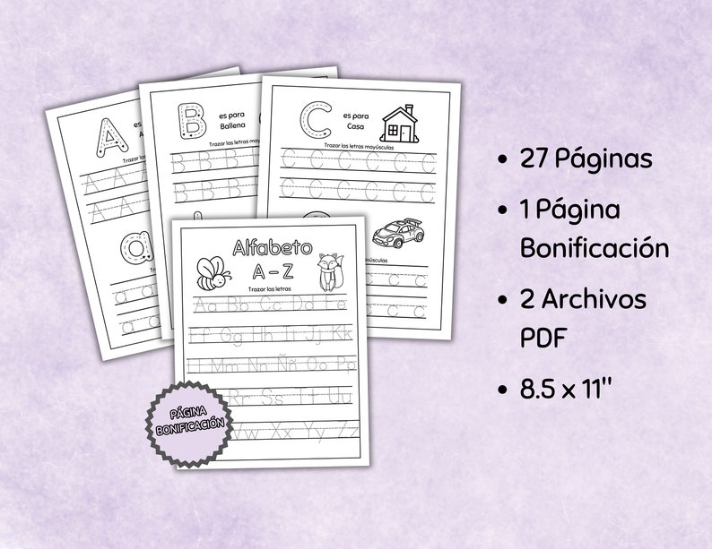 Spanish Alphabet Tracing Worksheets | Alfabeto Worksheets | Printable ...
