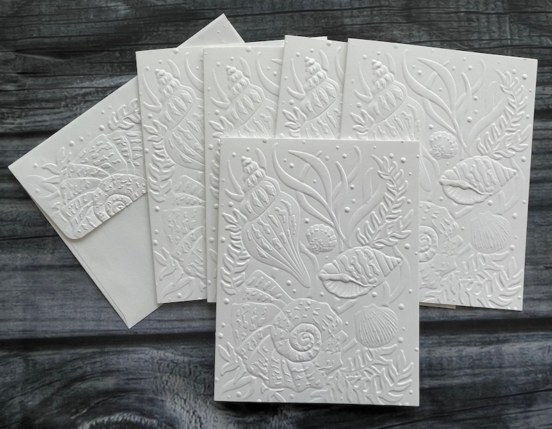 3D Seashells Card Sets, Clam Shell, Conch Shell, 3D Underwater Card ...