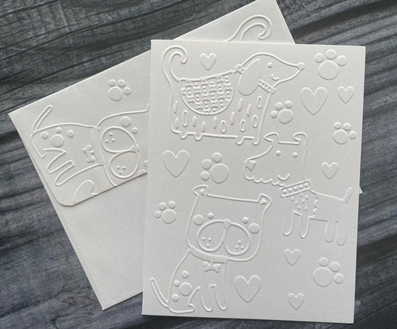 Dog Cards, Blank Note Cards, Stationery Set, Puppy Greeting Card ...