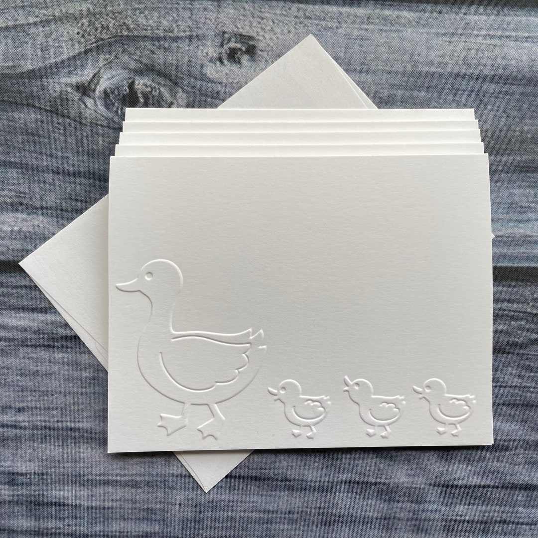 Duck Card Sets, Duck & Ducklings, Blank Note Cards, Stationery Set ...