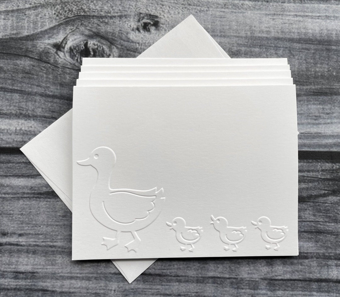 Duck Card Sets, Duck & Ducklings, Blank Note Cards, Stationery Set ...