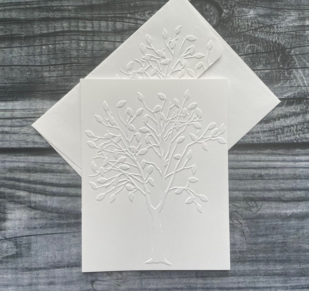 Tree Cards, Leafing Tree, Greeting Cards, Blank Note Cards, Stationery ...