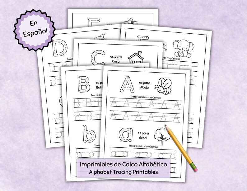 Spanish Alphabet Tracing Worksheets | Alfabeto Worksheets | Printable ...