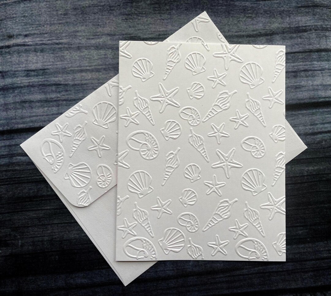 Mini Seashells, Clam Shell, Starfish, Sand Dollar, Conch Shell, 3D Card ...