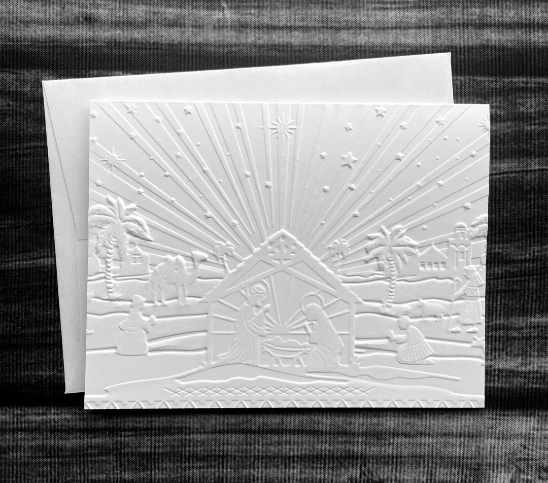 Nativity Christmas Cards, Christmas Manger Scene, Christian Note Cards ...