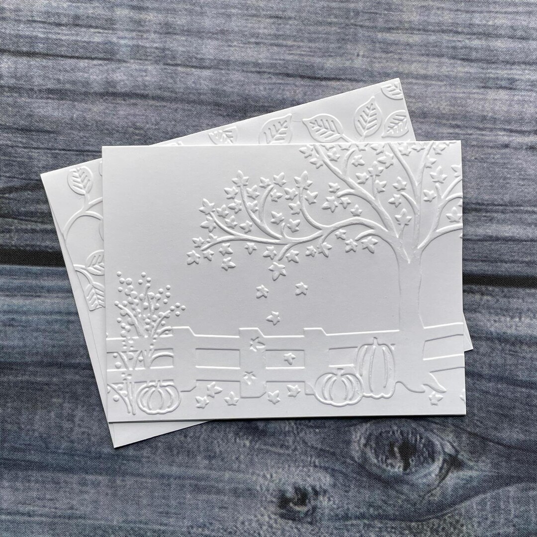 Fall Themed Cards, Autumnal Cards, Blank Cards, Pumpkins, Harvest ...