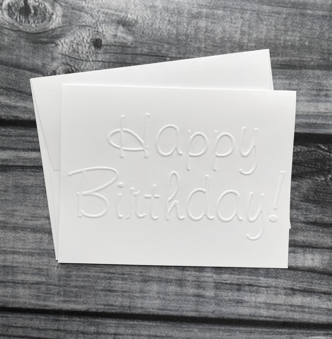Happy Birthday Cards, Blank Birthday Cards, Celebration Set, Embossed ...