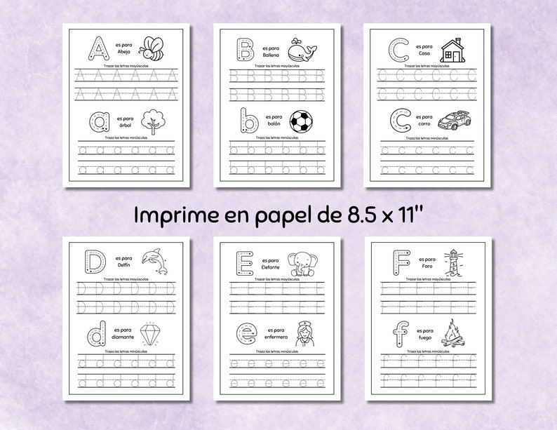Spanish Alphabet Tracing Worksheets | Alfabeto Worksheets | Printable ...