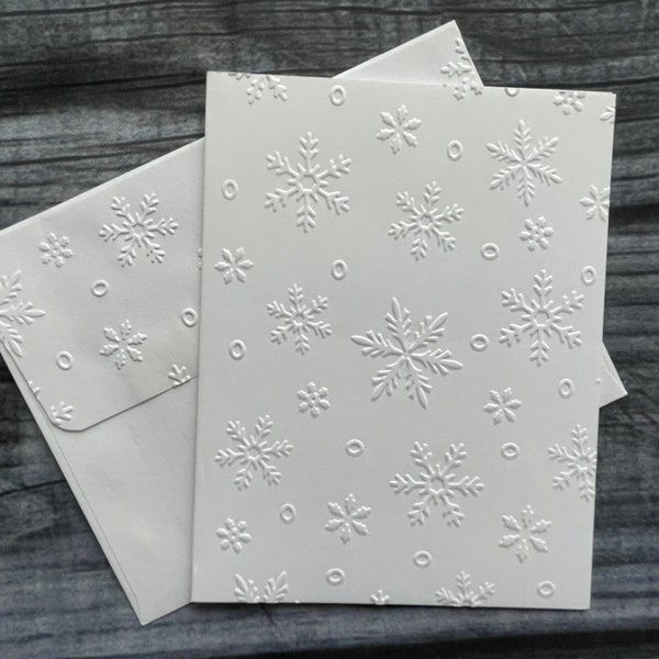 Snowflake Note Cards - Etsy