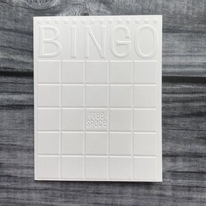 Bingo Card Sets, Embossed Bingo Note Cards, Blank White Bingo Cards ...