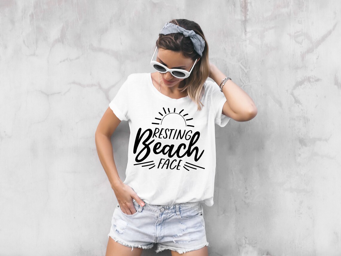 Resting Beach Face SVG the Beach is My Happy Place SVG - Etsy
