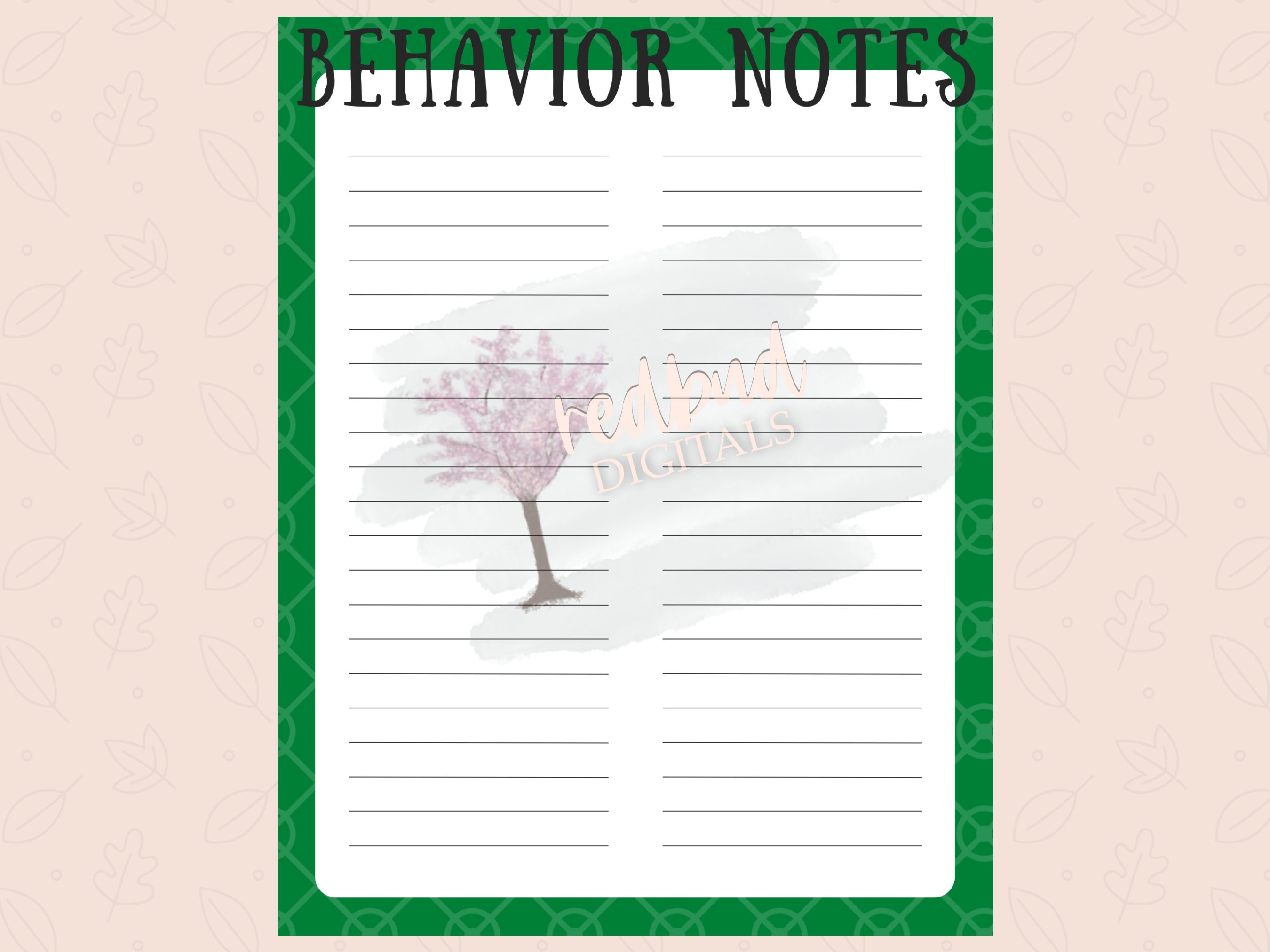 Stop, Slow, Go Behavior Notes Printable, Teaching Supplies, Teacher ...