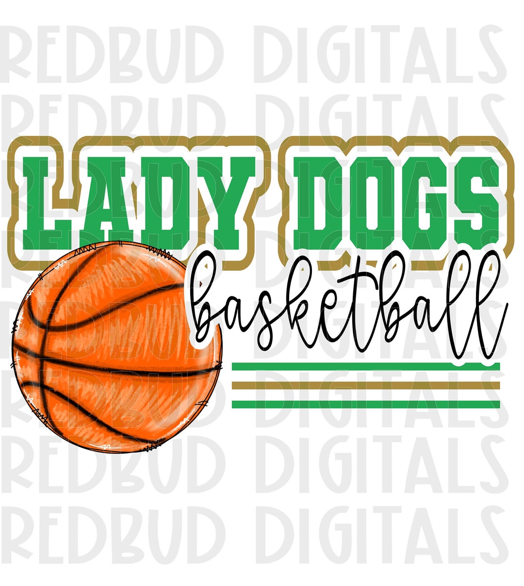 Lady Dogs Basketball Custom Mascot Digital Design, Sublimation Design ...