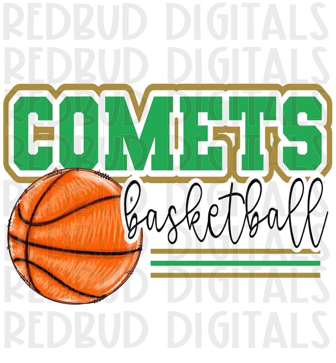 Comets Basketball Custom Mascot Digital Design, Sublimation Design, Sublimation, Tshirt Design ...