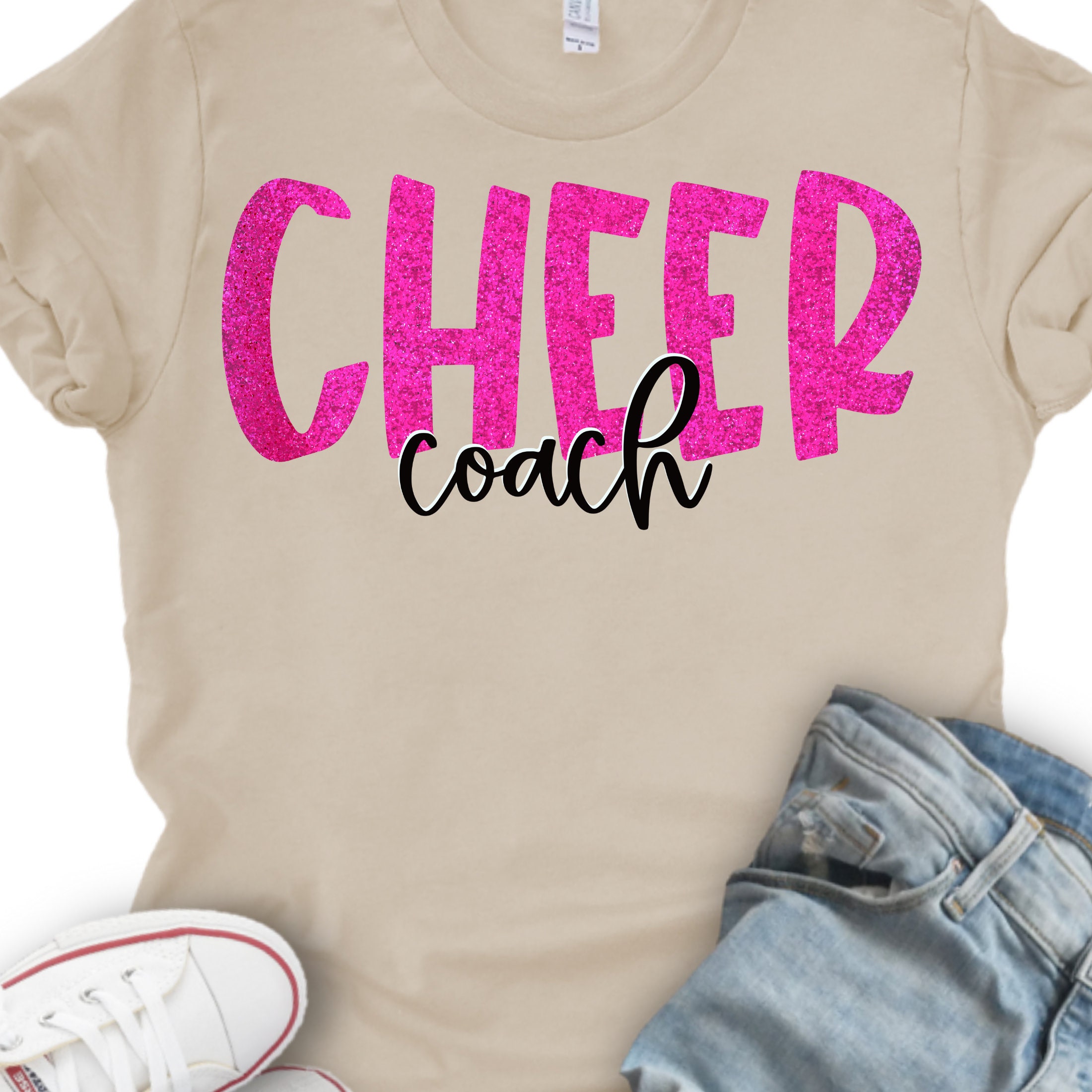 Cheer Coach Hot Pink Digital Design, Sublimation Design, Sublimation ...