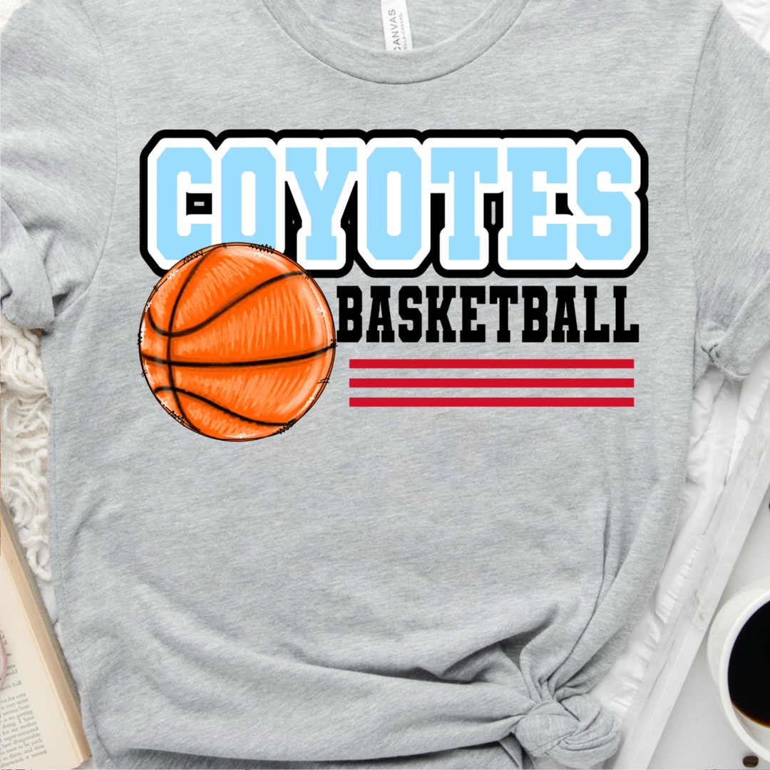 Coyotes Blue Basketball Custom Mascot Digital Design, Sublimation ...