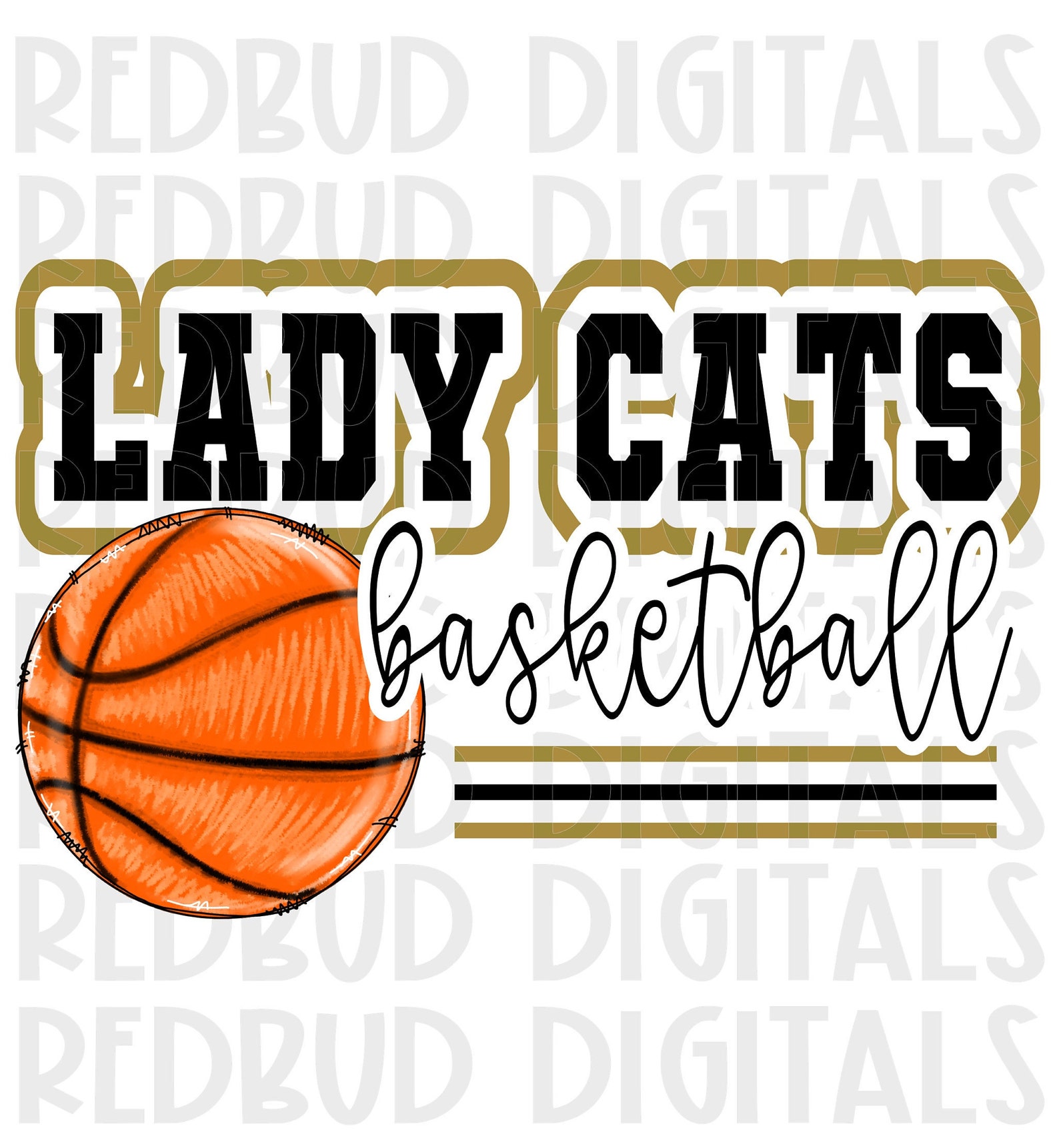 Lady Cats Basketball Custom Mascot Digital Design, Sublimation Design ...