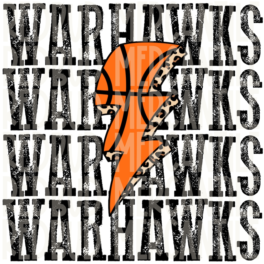 Warhawks Basketball Bolt Mascot Digital Design, Sublimation Design ...