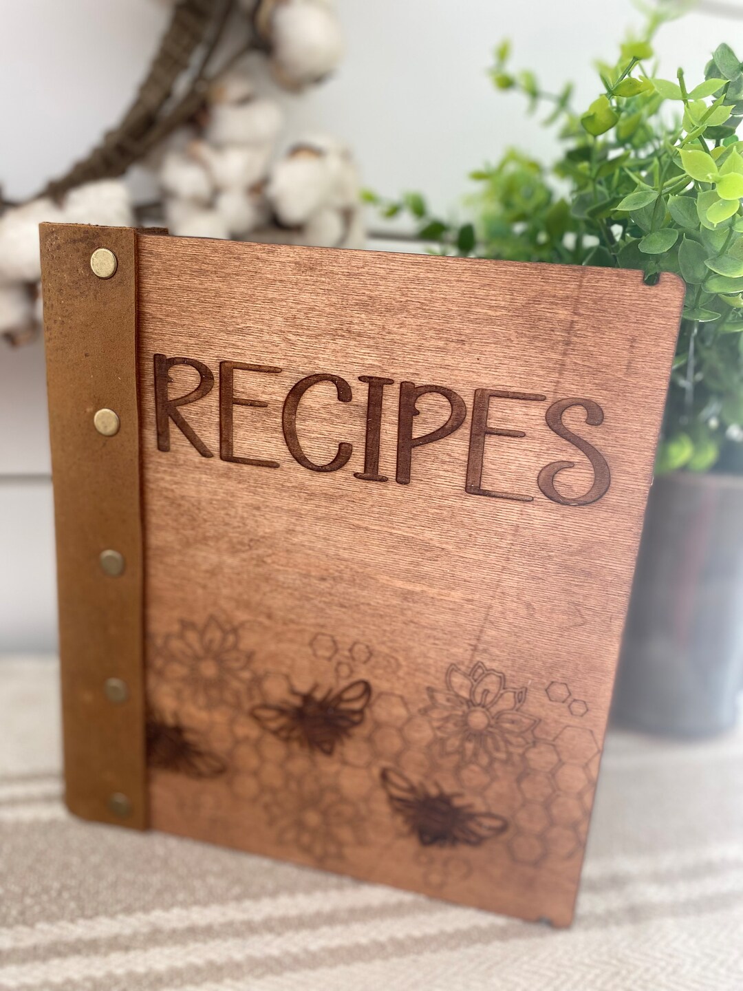 Personalized Recipe Book Blank Custom Cookbook Binder Mothers - Etsy