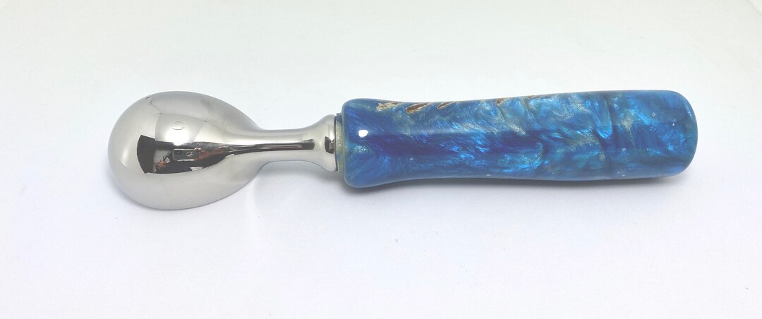 Blue Custom Made Ice Cream Scoop Pine Cone With Epoxy-stainless Steel ...