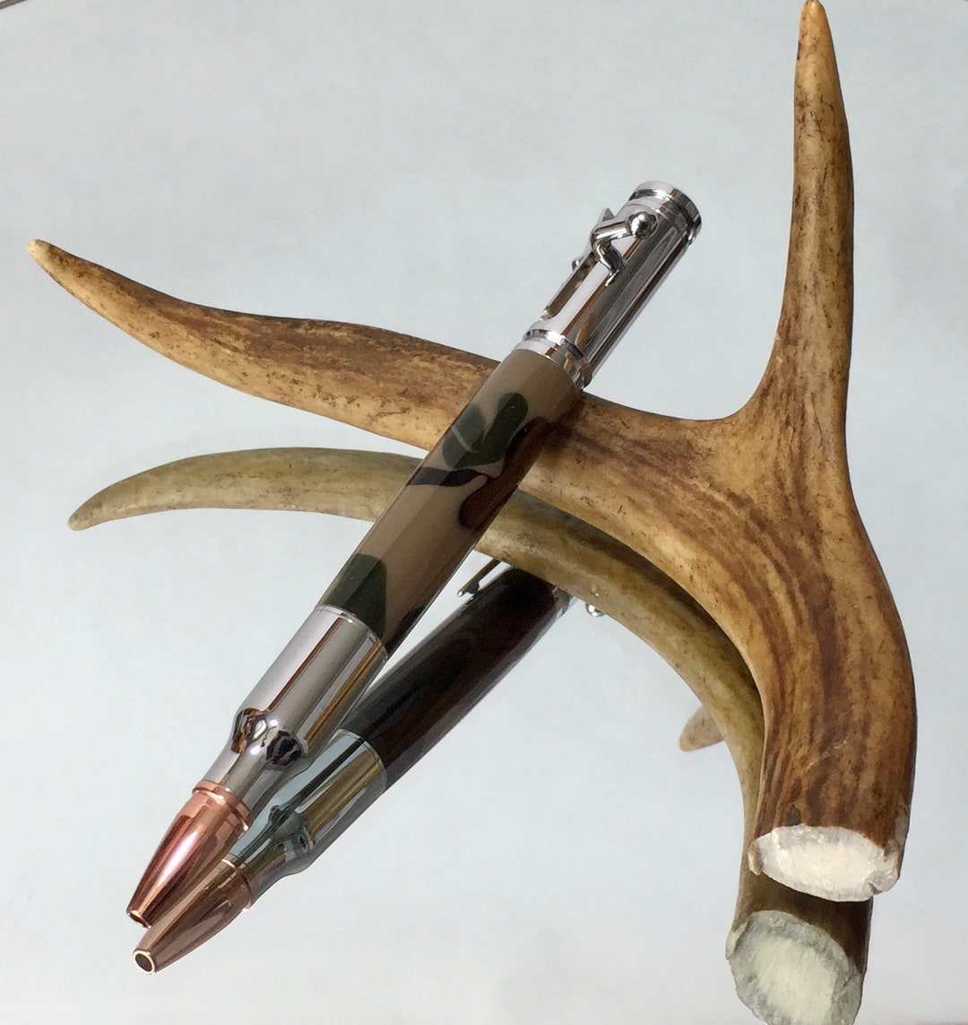 Acrylic Camo Bolt Action Ink Pen-camo Ink Pen-30 Cal Replica Pen-hand ...