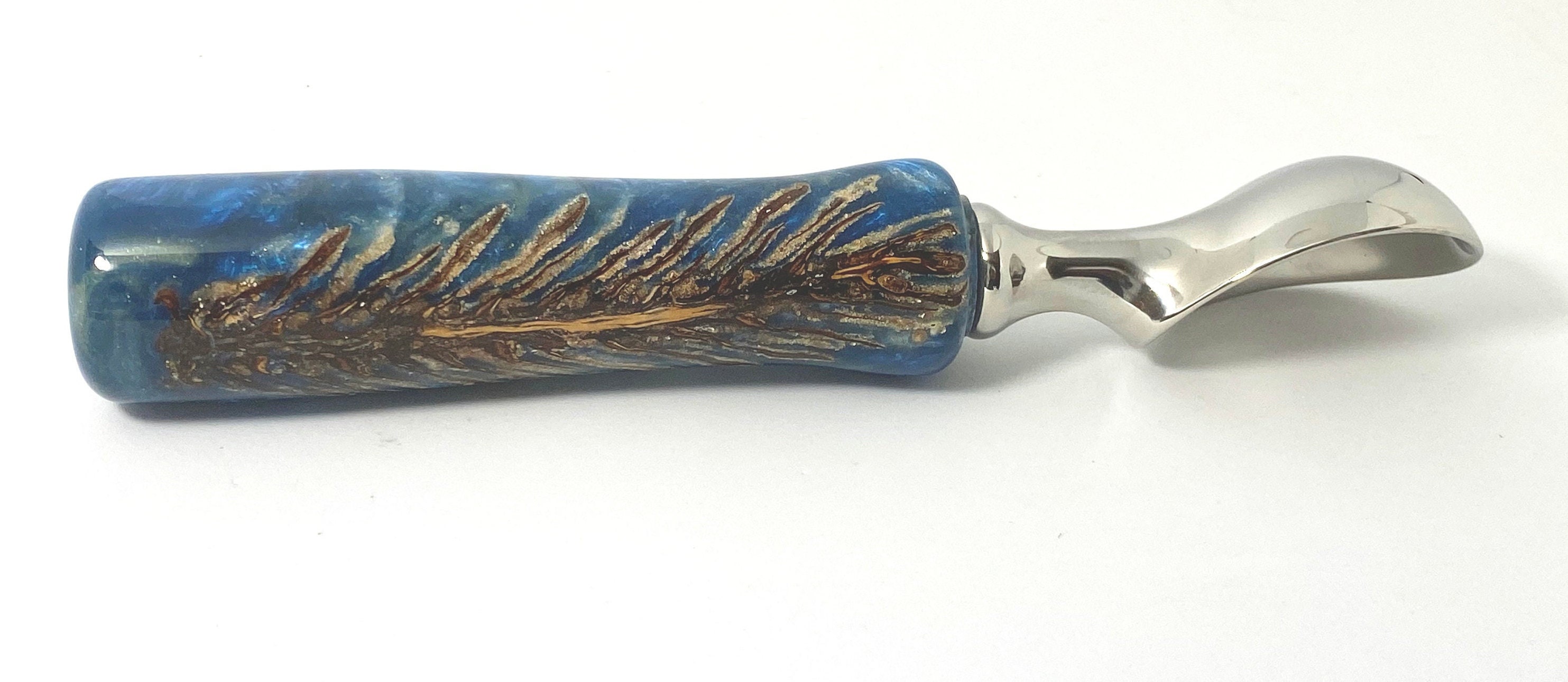 Blue Custom Made Ice Cream Scoop Pine Cone With Epoxy-stainless Steel ...