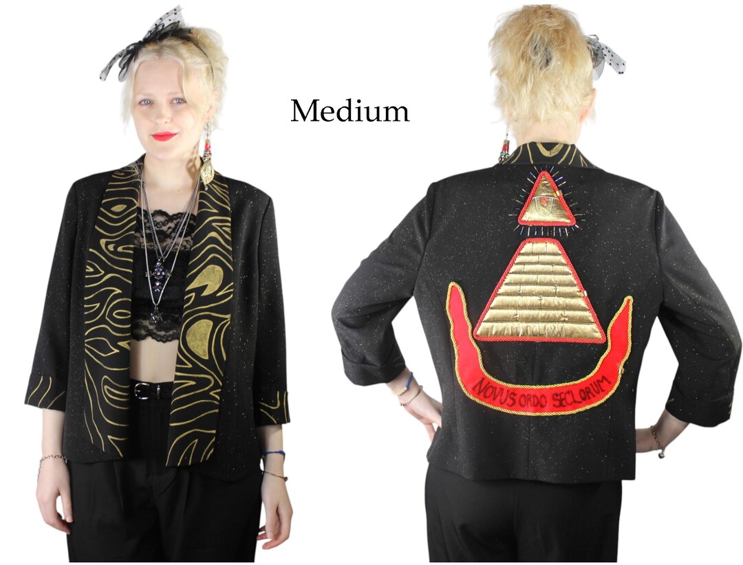 Desperately Seeking 80s Medium* Pyramid Style Black Glitter Susan ...
