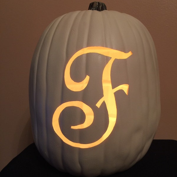 Initial Pumpkin - Etsy