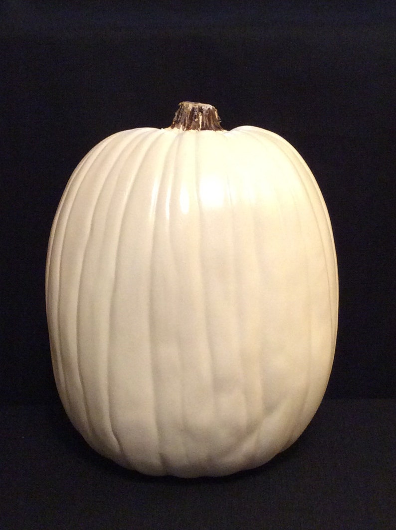 One 13" Foam Pumpkin Uncarved (2) Color Choices Soft White or Orange - Etsy
