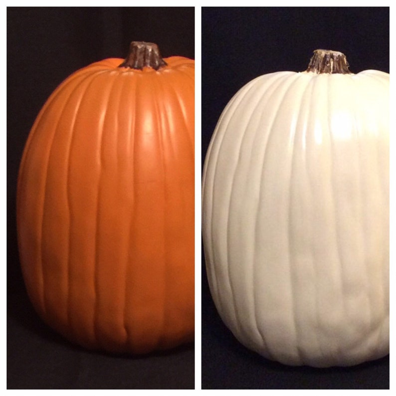 One 13" Foam Pumpkin Uncarved (2) Color Choices Soft White or Orange - Etsy