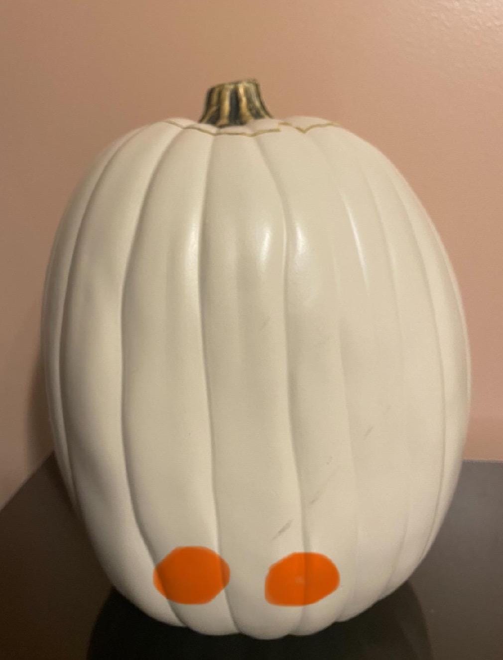 Baby Feet on a 13” White Pumpkin - Etsy