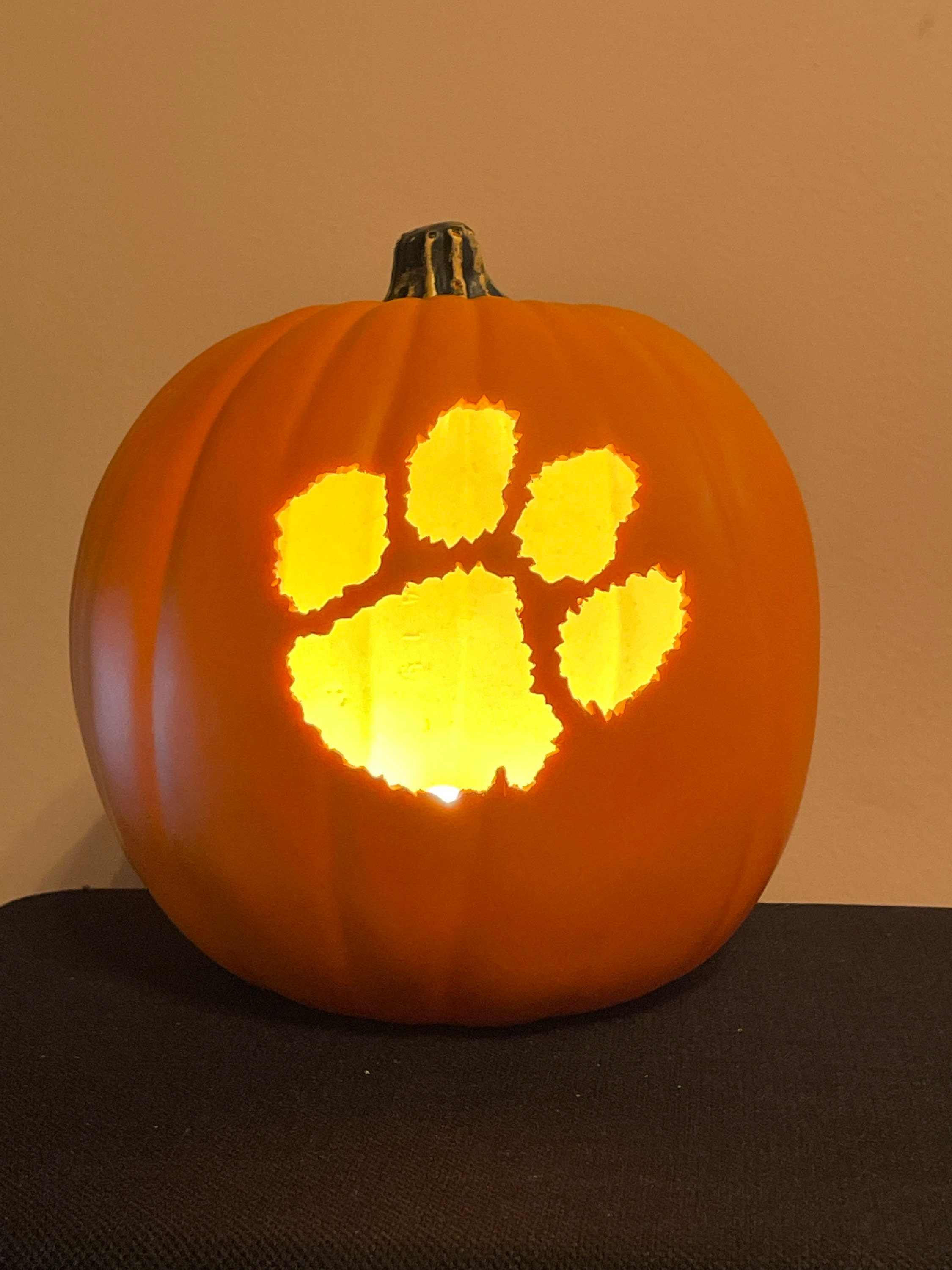 Tiger Pumpkin Carving