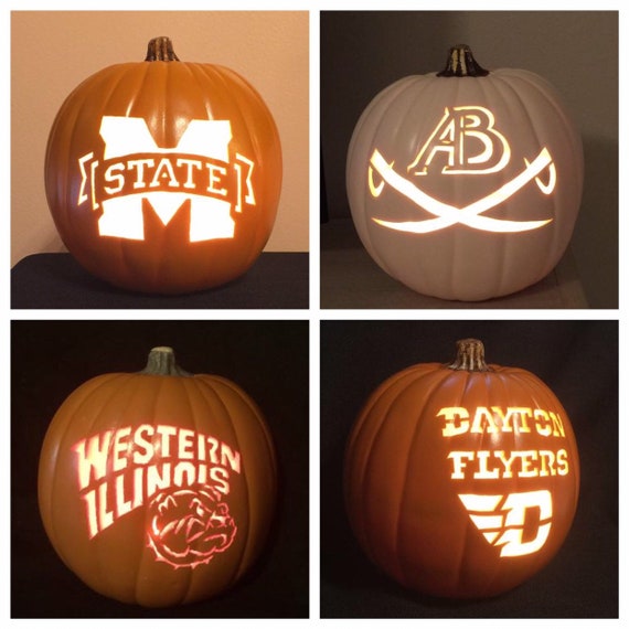Your Team Logo on Orange 9 Foam Pumpkin Your Favorite - Etsy