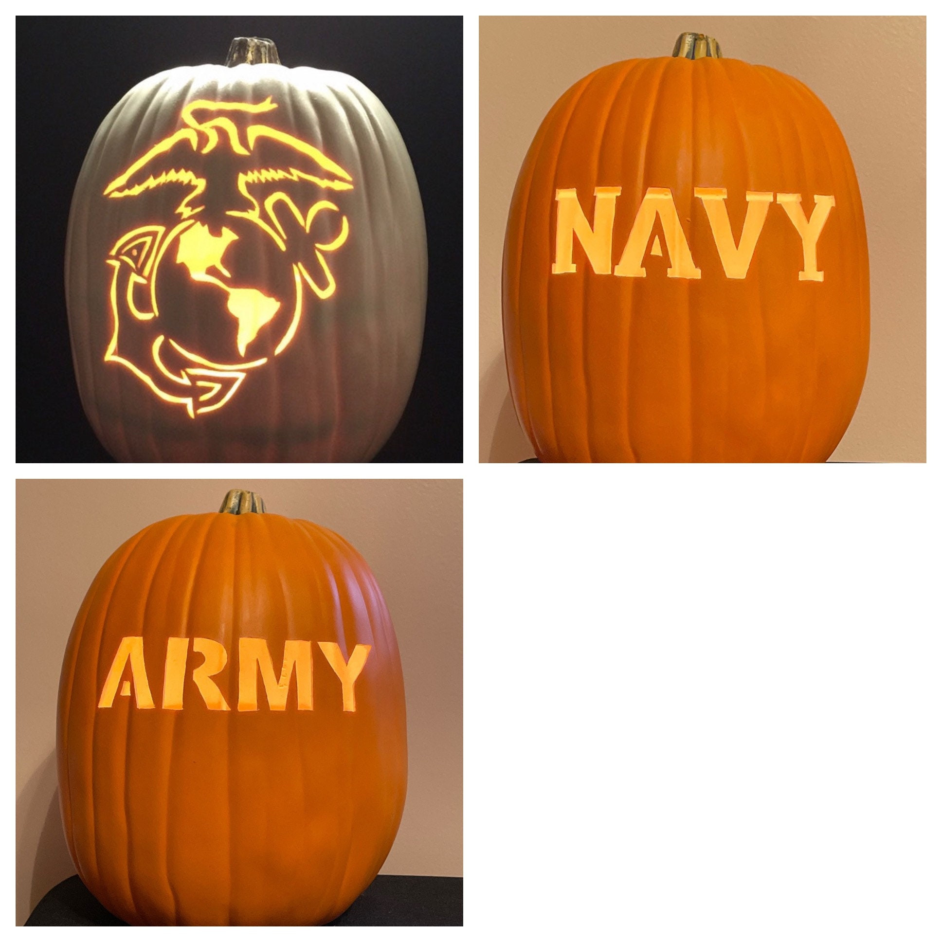 One 13 Foam Orange or Soft White Color Pumpkin Pick | Etsy