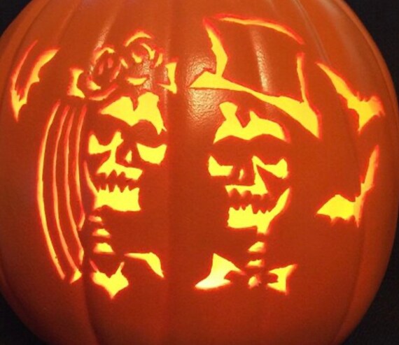 Corpse Bride Pumpkin Pattern