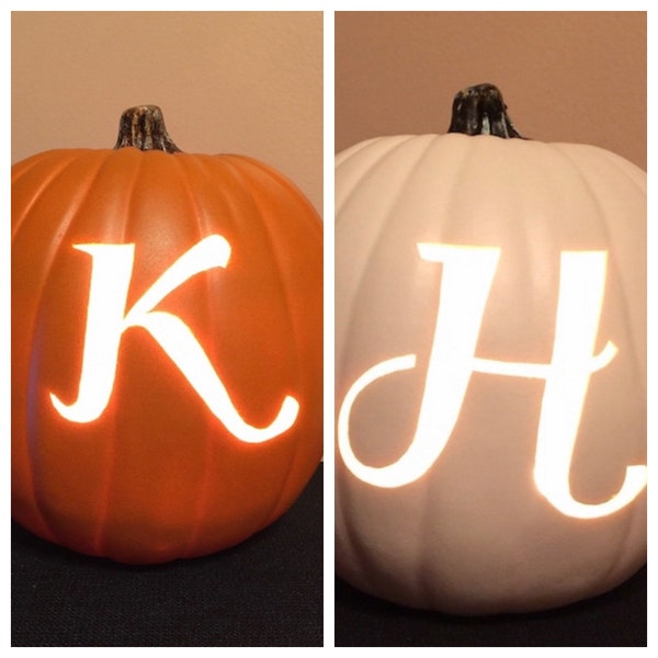 Initial Pumpkin - Etsy