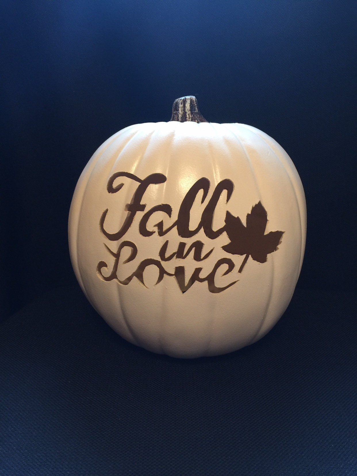 9" Fall in Love Foam Pumpkin Comes in Orange or Soft White Color ...