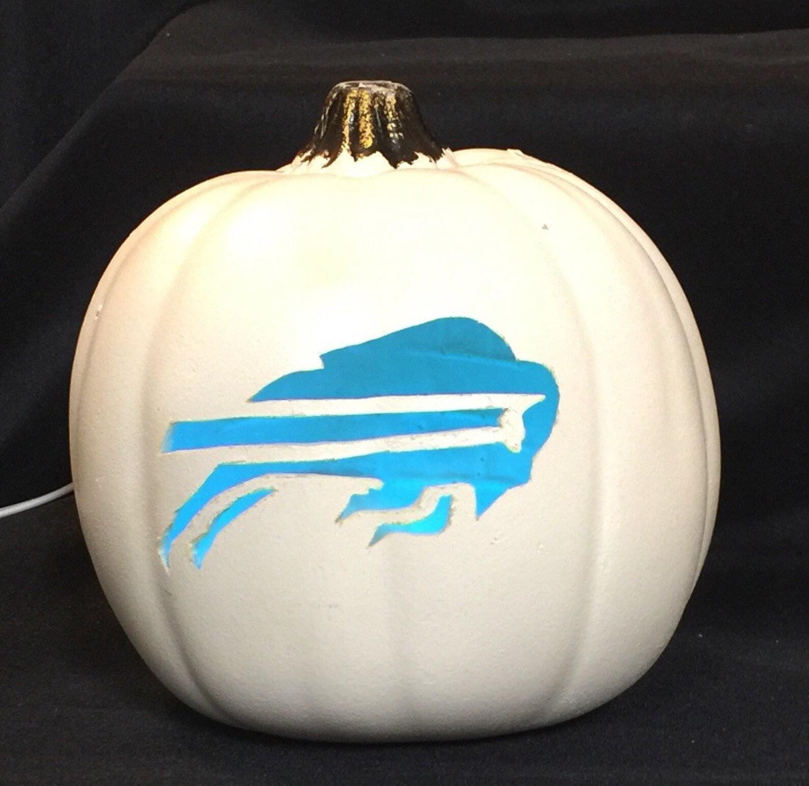 Buffalo Bills 6 5 Foam Pumpkin Carved With Your Favorite Team Etsy