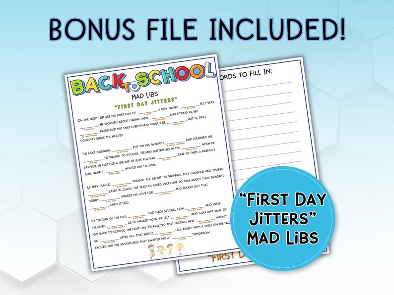 Colorful Back to School Games Bundle 5 School-themed Games for First ...