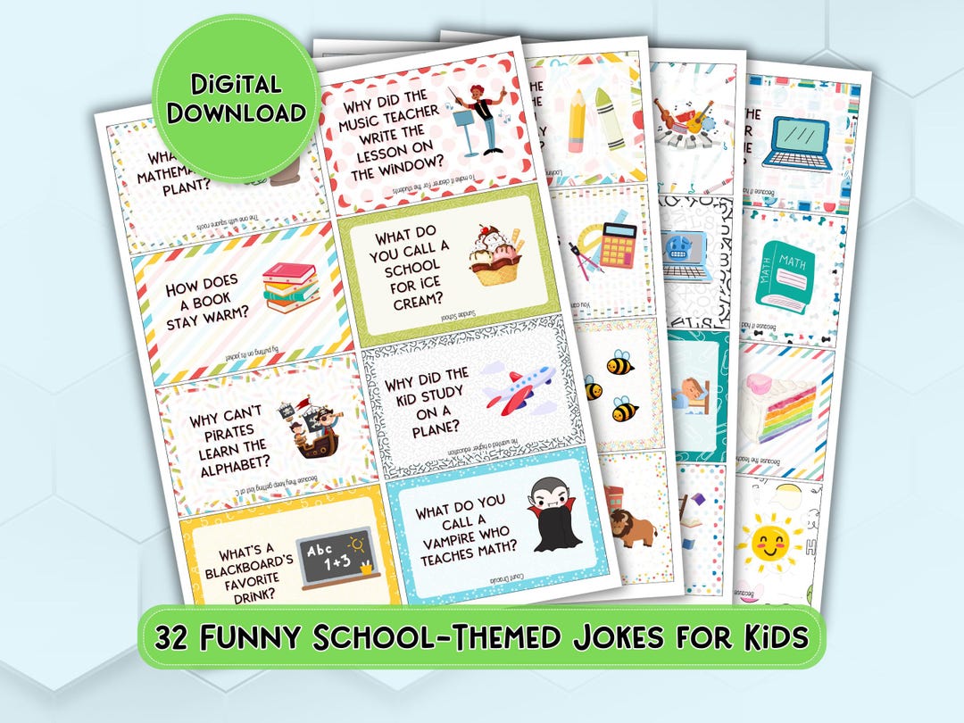 32 Funny Back-to-school Lunch Box Notes With Jokes | Printable School ...