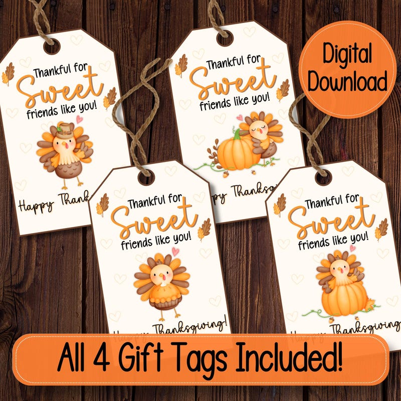Thanksgiving Tags - Etsy