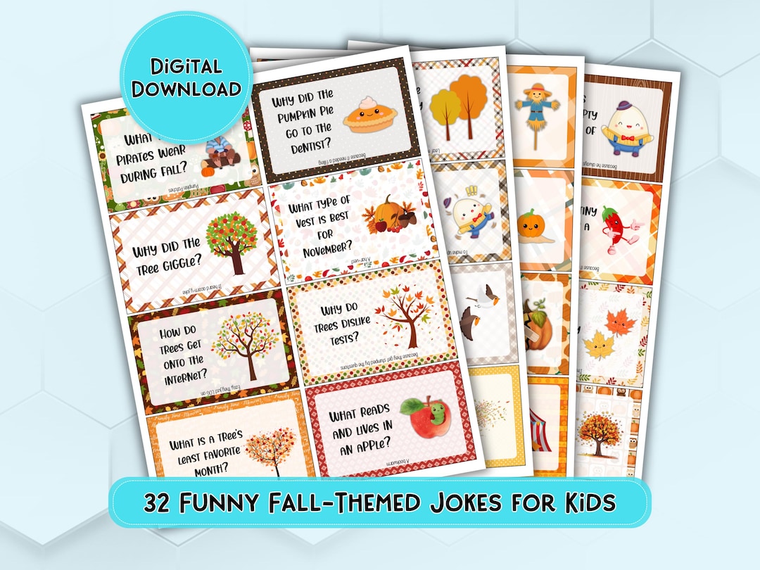 32 Funny Fall Lunch Box Jokes for Kids | Printable Lunchbox Notes ...