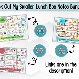 Kid-friendly Lunch Box Jokes: Set of 200 Printable Notes | Funny School ...