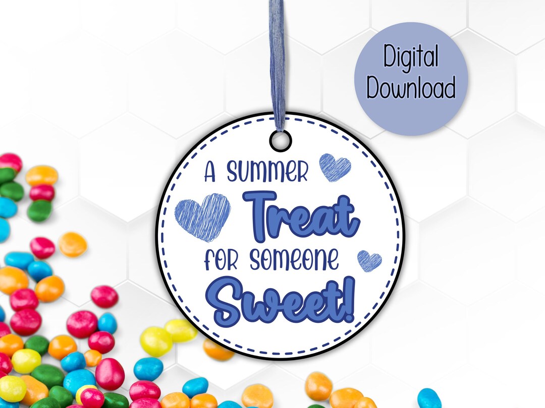 A Sweet Summer Treat Gift Tag, Perfect for Teacher Appreciation ...